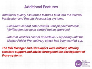 Electronic Internal Verification System | PPT