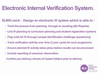 Electronic Internal Verification System | PPT