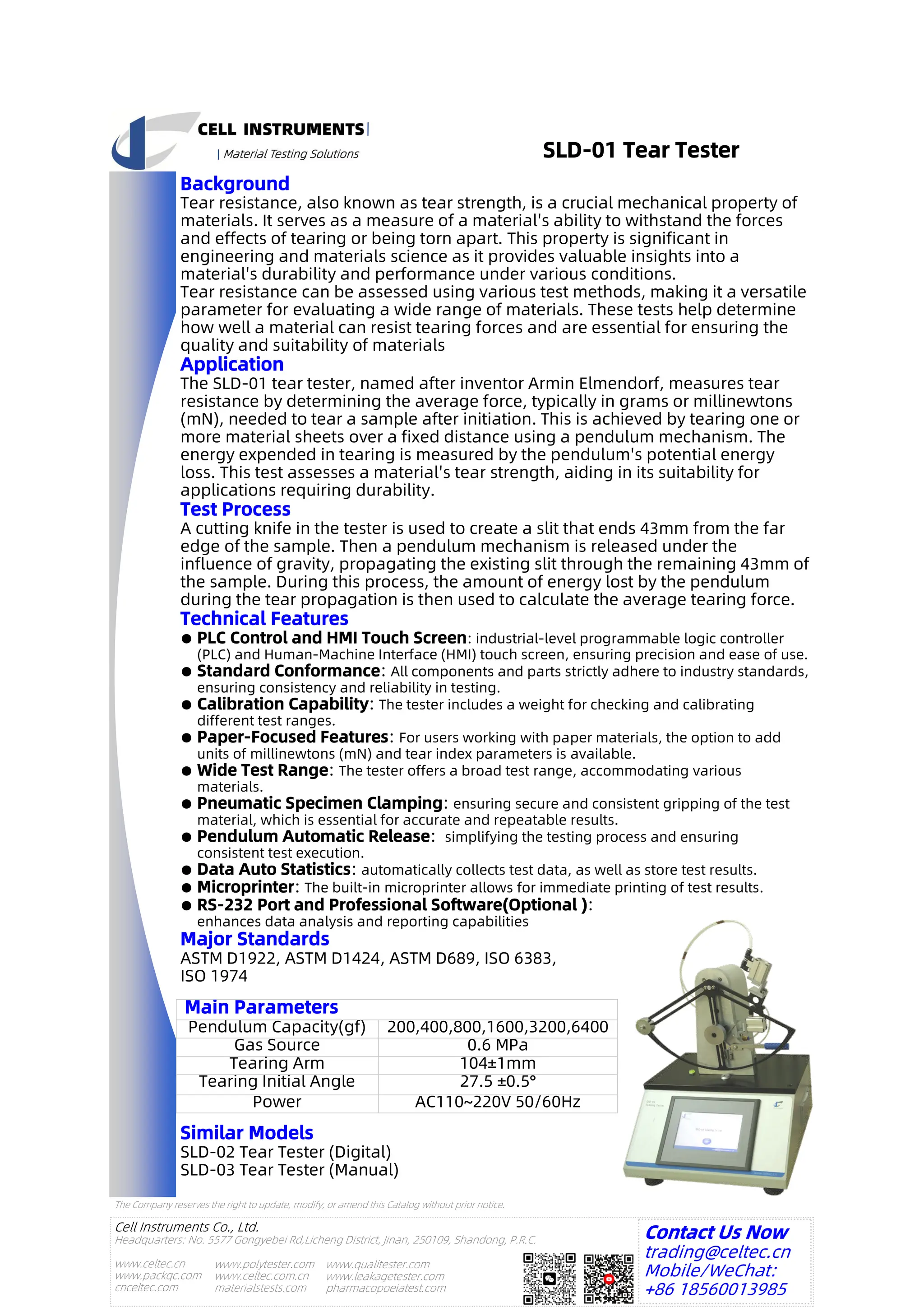 Elmendorf Tear Strength Testing for Packaging Materials | PDF | Physics ...