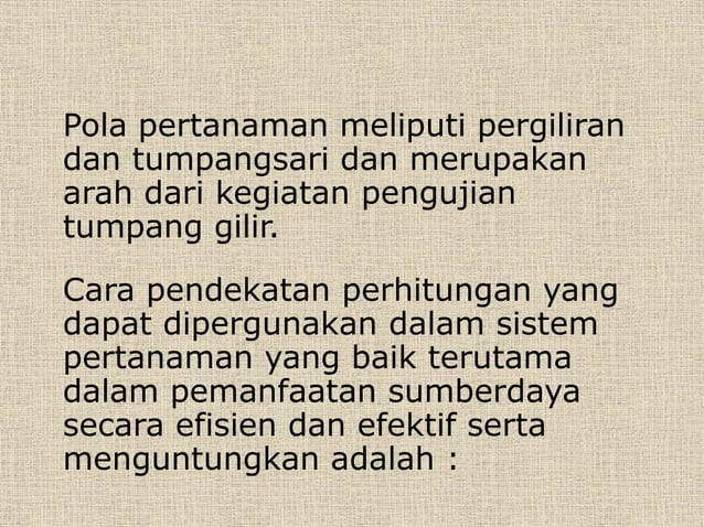 Sld 8 Pengujian tumpang gilir tanaman ppt | PPT