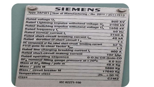 SLD-LINE LENGTH-NAMEPLATE DETAILS OF 765/400/220KV EQUIPMENT DETAILS-…