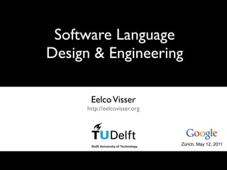 Software Language Design & Engineering | PPT