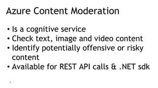 Filter your tweets using Azure Logic Apps & Content Moderation | PPTX | Cloud Computing | Internet