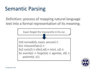 Semantic Parsing to Linked Data | PPTX