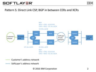 IBM SoftLayer Diret Link patterns | PPT