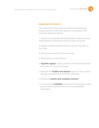 Pet food packaging report | PDF