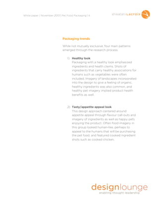 Pet food packaging report | PDF