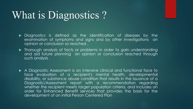 diagnosis and types of diagnosis | PPTX | Diseases and Conditions ...