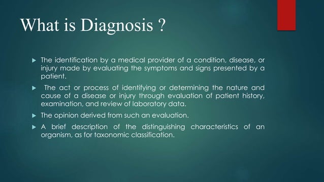 diagnosis and types of diagnosis | PPTX | Diseases and Conditions ...