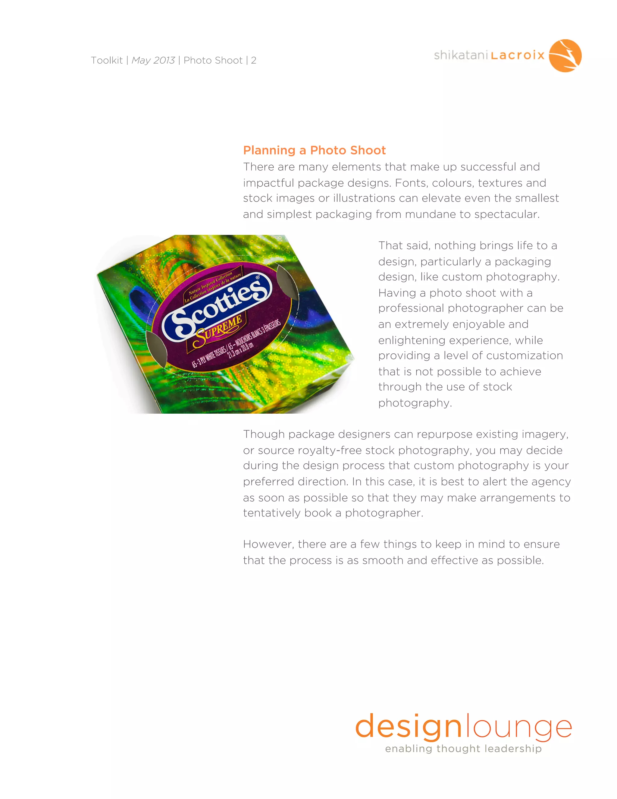 Managing a Photo Shoot | PDF