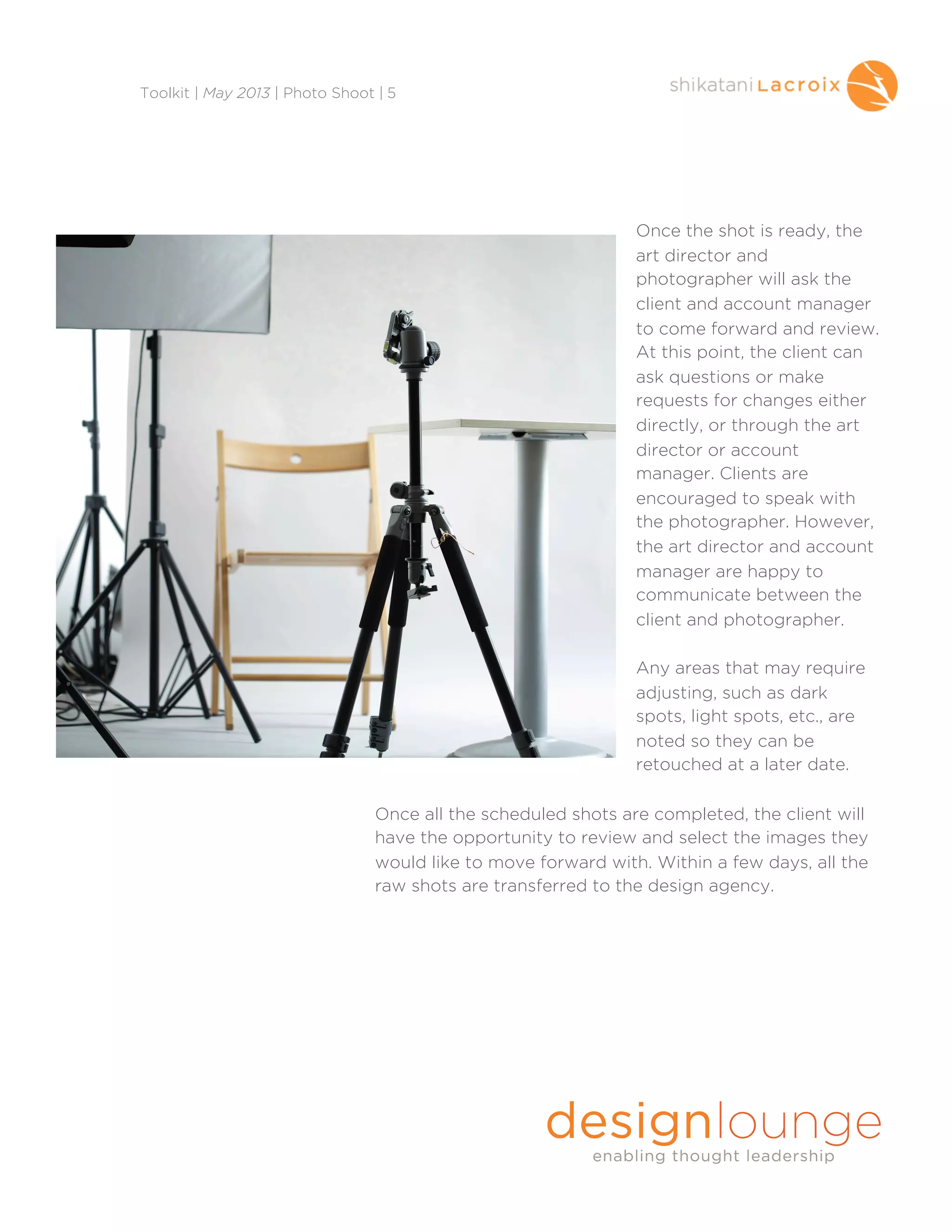 Managing a Photo Shoot | PDF