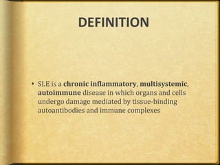 Systemic Lupus Erythematosus - Case Management and Literature Review | PPT