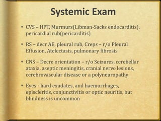 Systemic Lupus Erythematosus - Case Management and Literature Review | PPT
