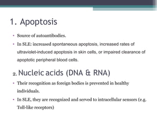 pathogenesis and pathophysiology of SLE | PPT