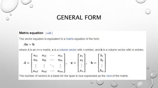 System of Linear Equation | PPTX