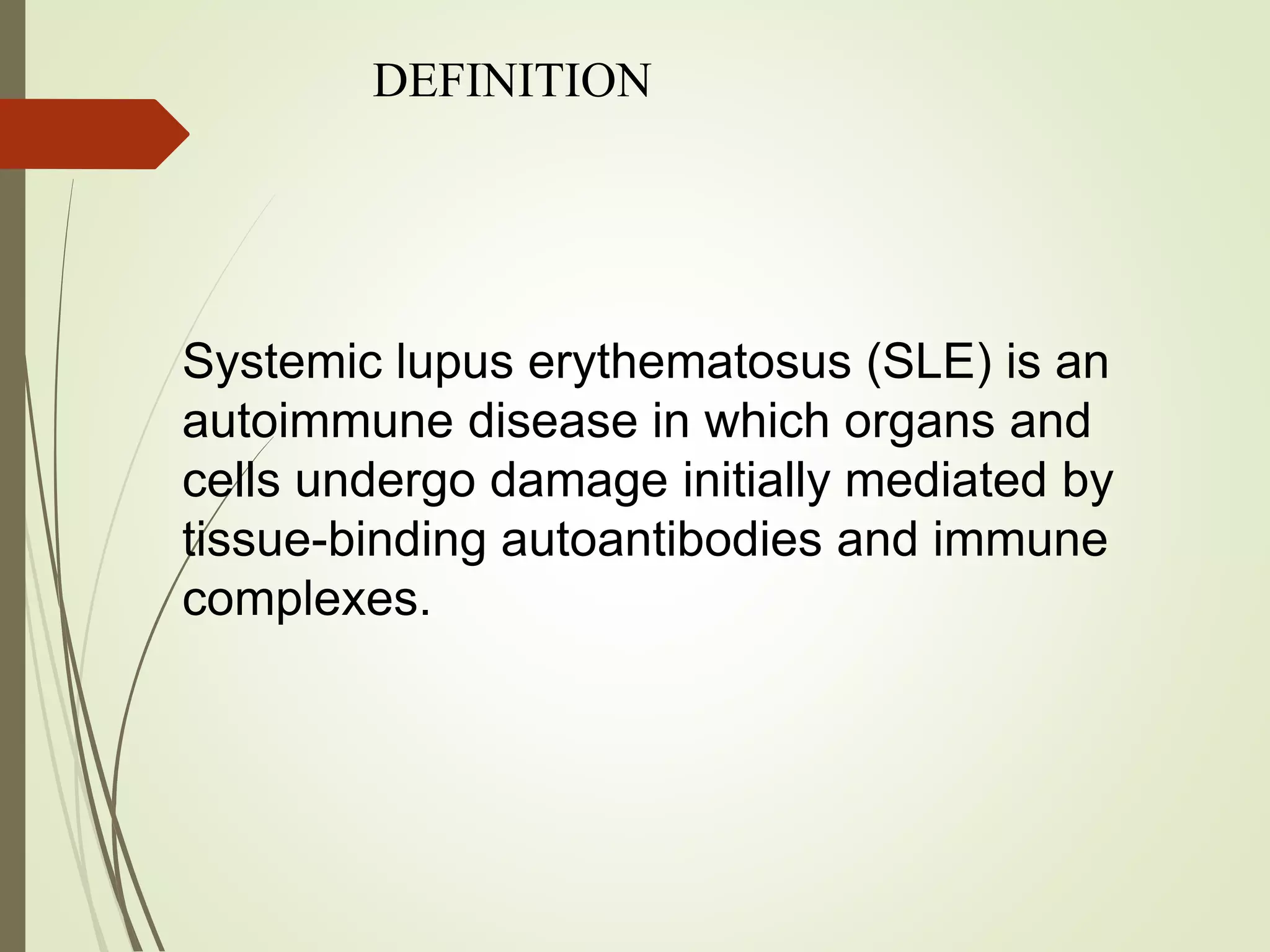 Systemic Lupus Erythematosis - SLE -Etiopathogenesis, Clinical features ...