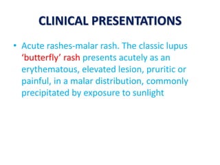 SYSTEMIC LUPUS ERYTHEMATOSUS (SLE | PPTX