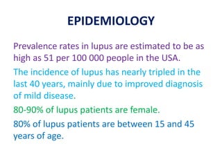 SYSTEMIC LUPUS ERYTHEMATOSUS (SLE | PPTX