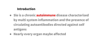Systemic Lupus Erythmatosus (SLE) | PPTX | Skin and Dermatology ...
