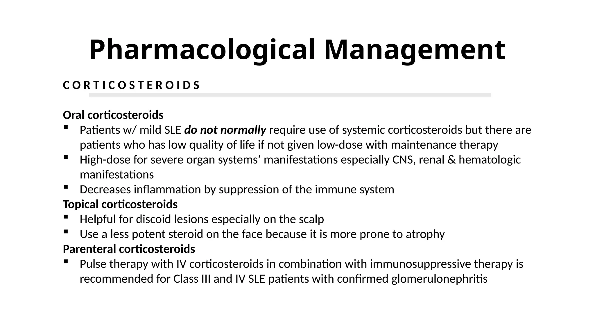 Systemic lupus erythematosus and its management | PPTX