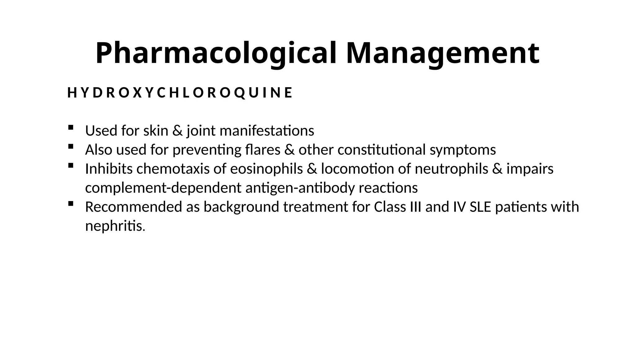 Systemic lupus erythematosus and its management | PPTX