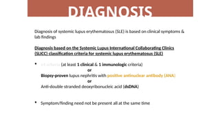 Systemic lupus erythematosus and its management | PPTX
