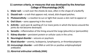Systemic lupus erythematosus (SLE) & its Management | PPT