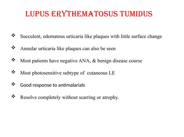 SYSTEMIC LUPUS ERYTHEMATOSUS .pptx dermatology | PPT