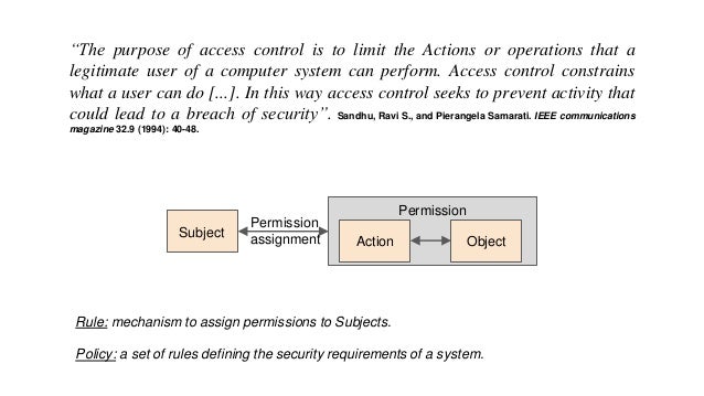 Rule Based Access Control Evaluation Through Model Transformation