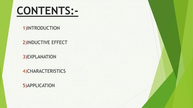 Inductive Effect | PPTX | Chemistry | Science