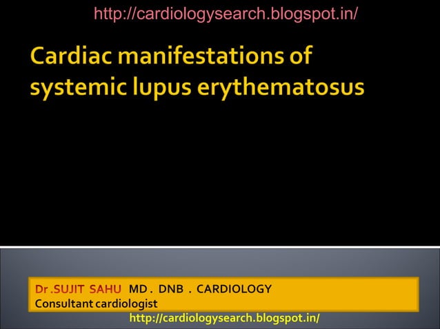 SLE and cardiovascular manifestations | PPT | Heart and Cardiovascular ...