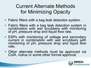 Opacity of Visible Emissions Ontario Regulation 419/05 Section 34 ...