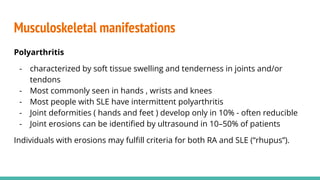Clinical Manifestations of Systemic Lupus Erythematosus.pdf | Skin and ...