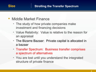 Strolling the Transfer Spectrum | PPT