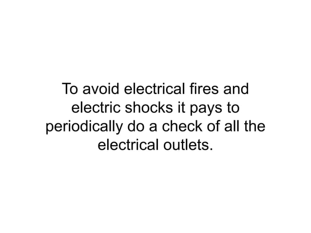 Sleek Electrical Socket - Electrical Outlet Safety Tips | PPTX