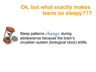 Why Teens Need Their Sleep | PPT