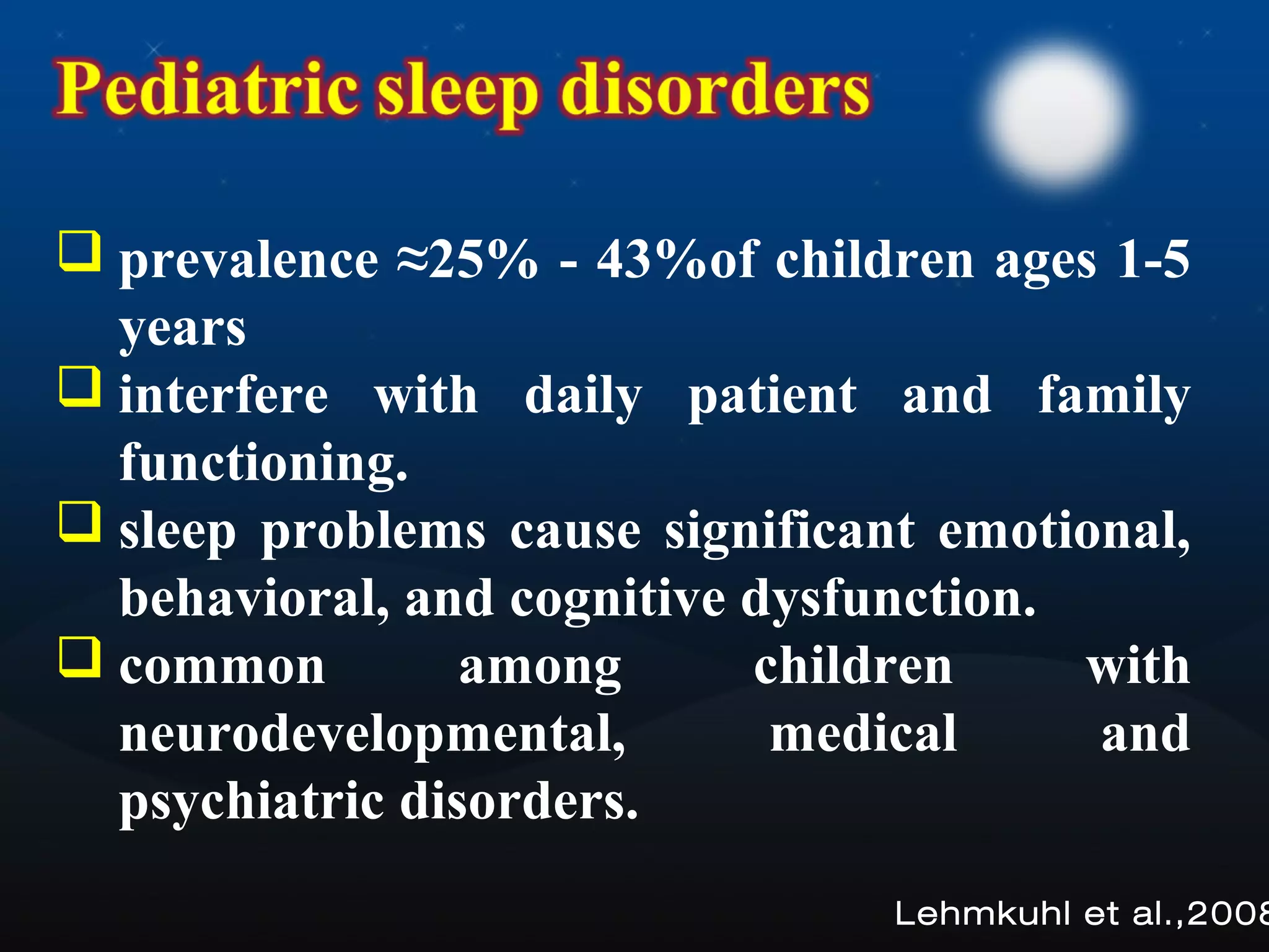 pediatric Sleep disorders | PPS | Sleep Disorders | Diseases and Conditions