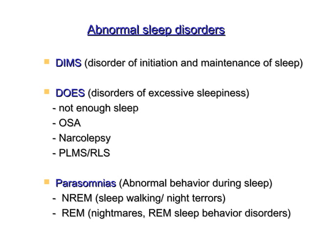 Sleep Study Interpretation | PPT