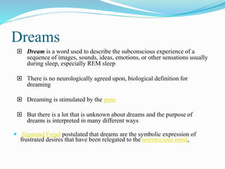 Sleep and dream | PPTX