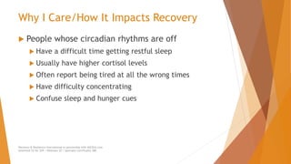 Sleep Interventions in the Journey to Recovery | PPT