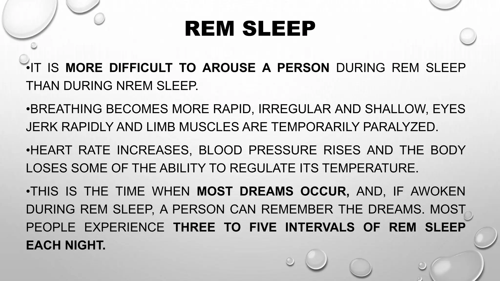 Sleep pattern and its disturbances | PPTX