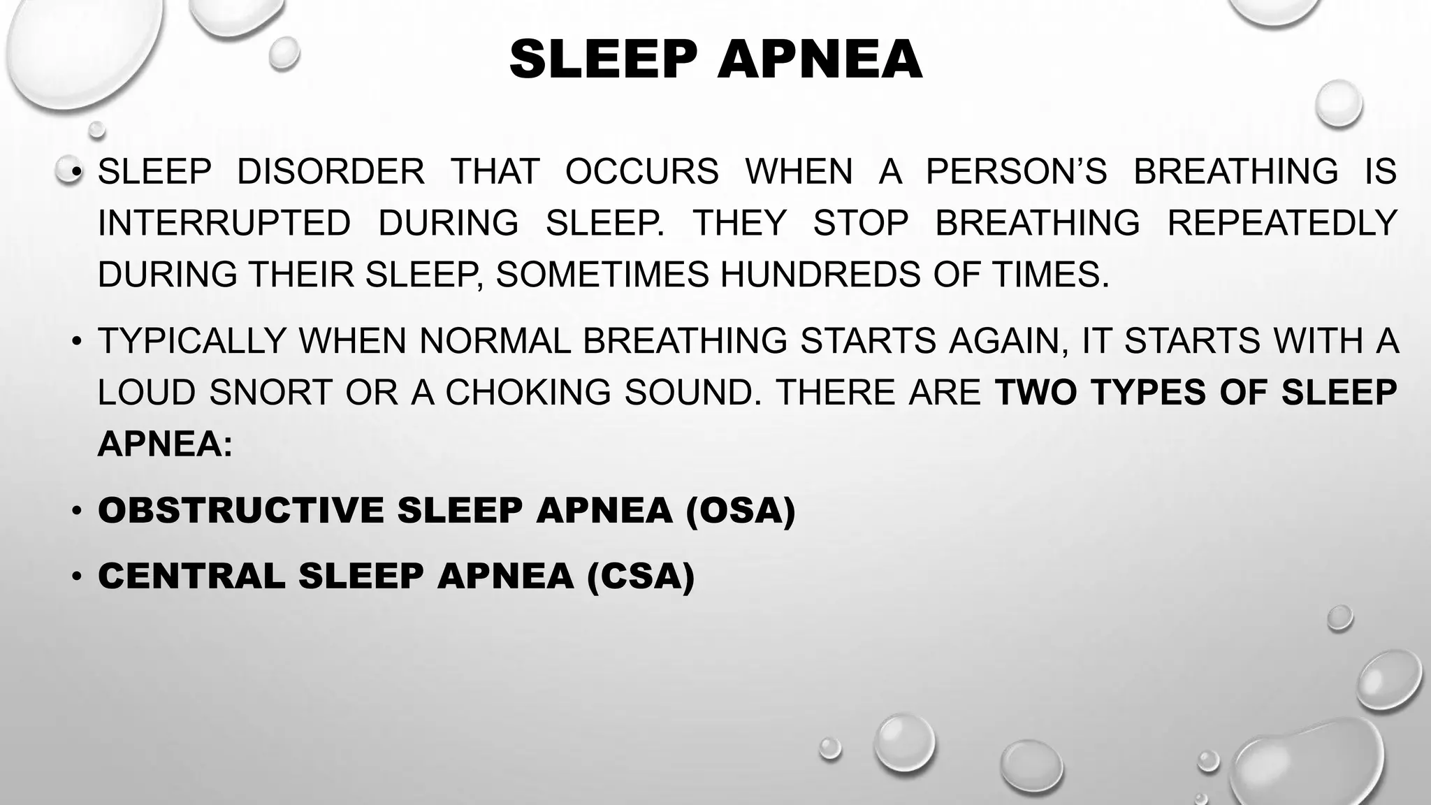 Sleep pattern and its disturbances | PPTX