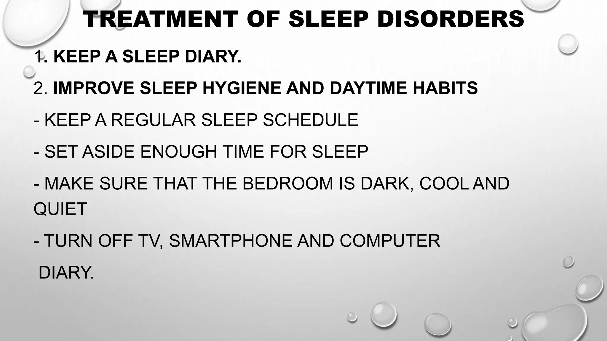 Sleep pattern and its disturbances | PPTX
