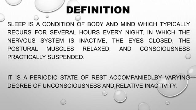 Sleep pattern and its disturbances | PPTX | Sleep Disorders | Diseases ...