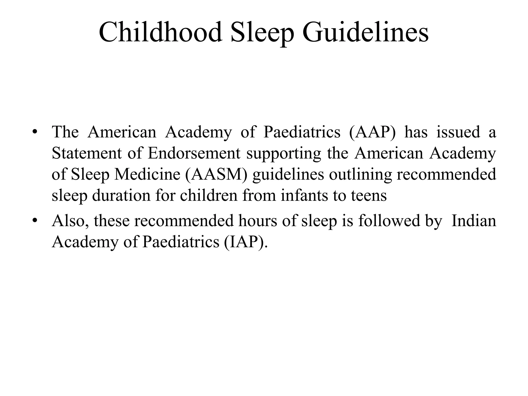 Sleep for children | PPTX