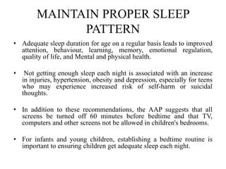 Sleep for children | PPTX