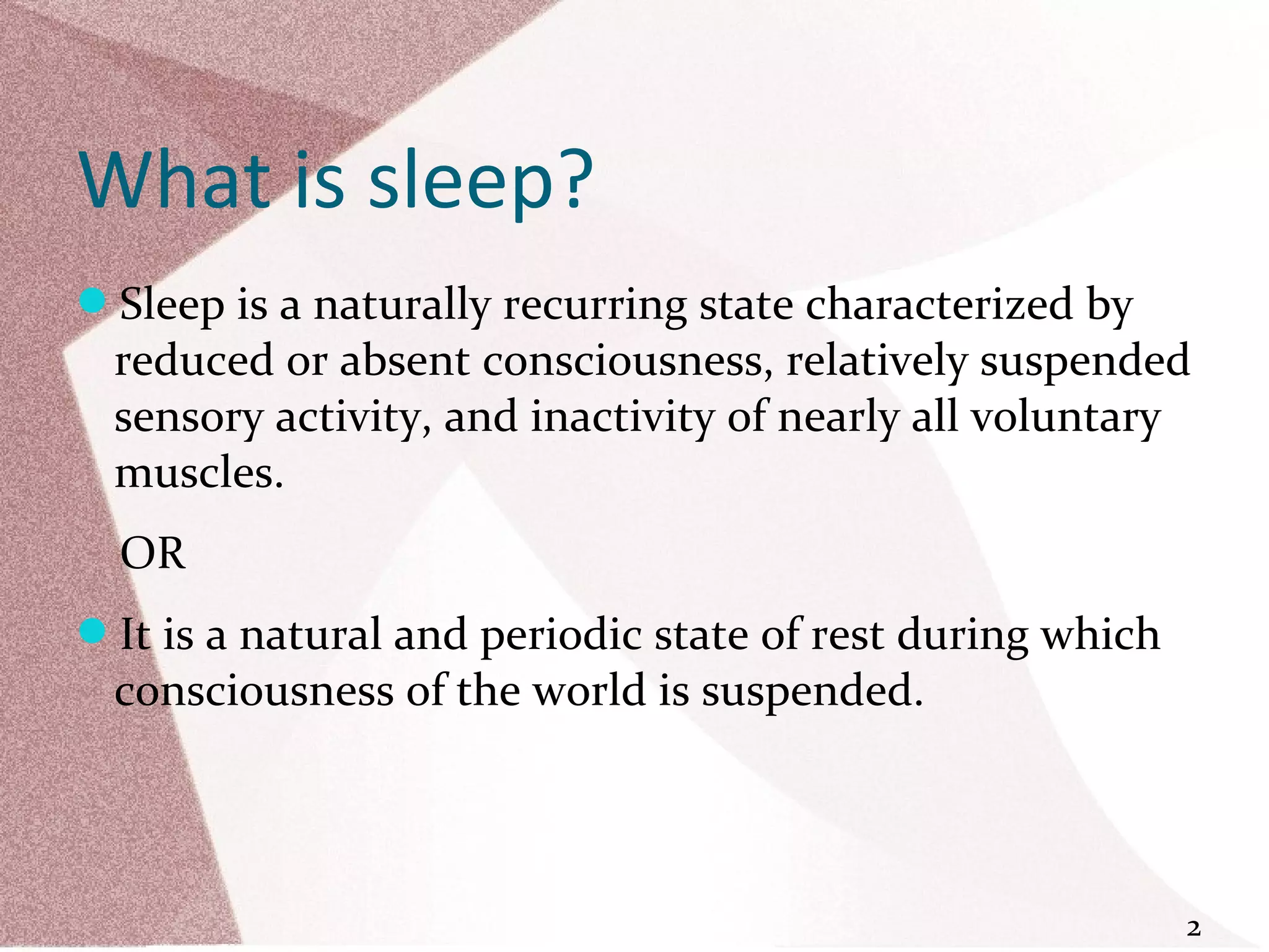 Sleep and Dreams | ODP