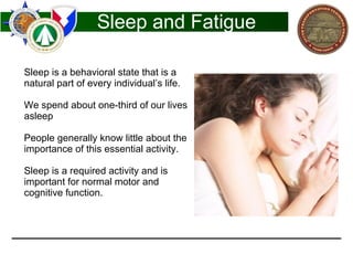Sleep And Fatigue | PPT