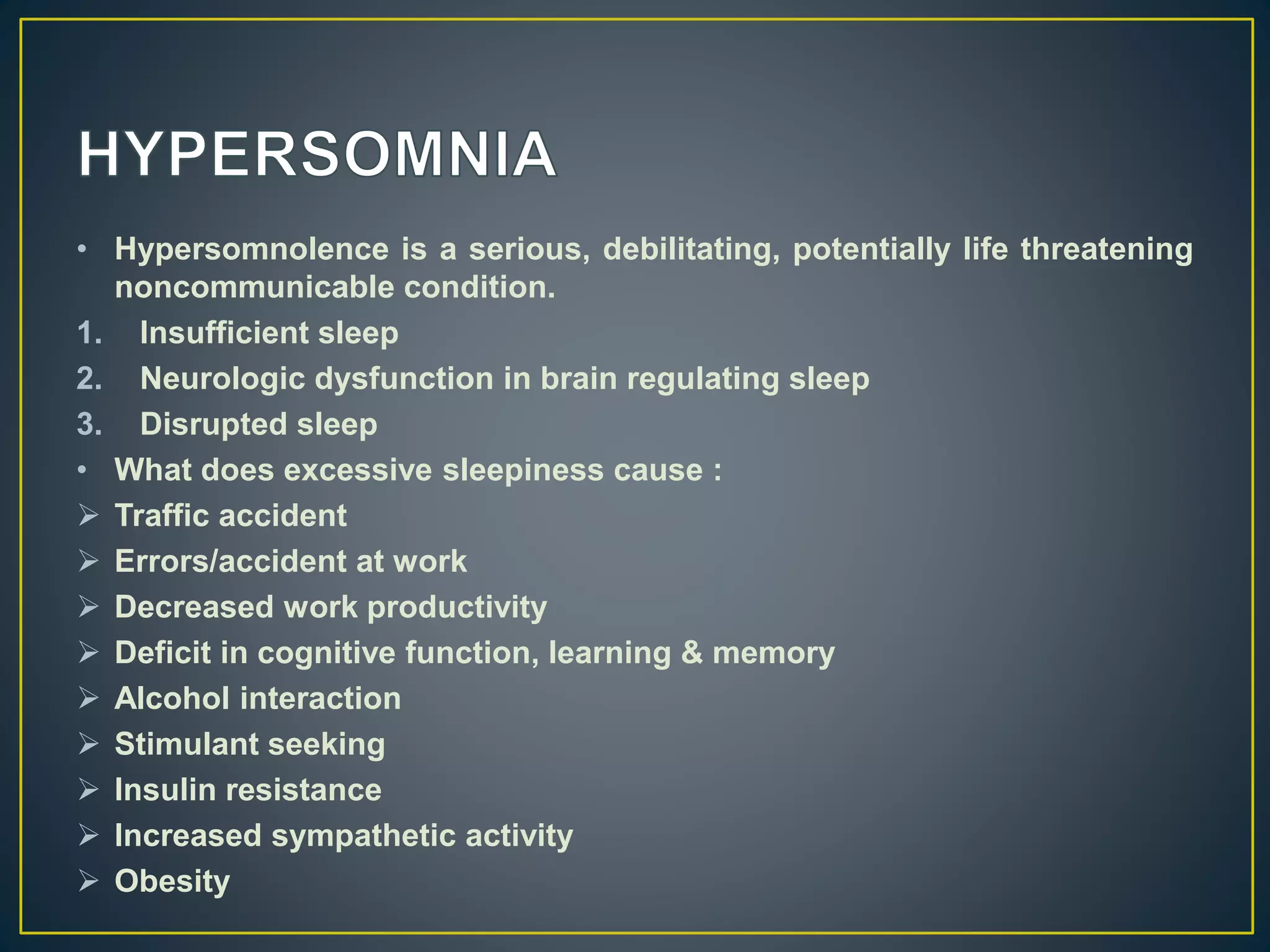 Sleep wake disorders | PPTX