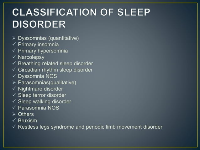 Sleep wake disorders | PPTX